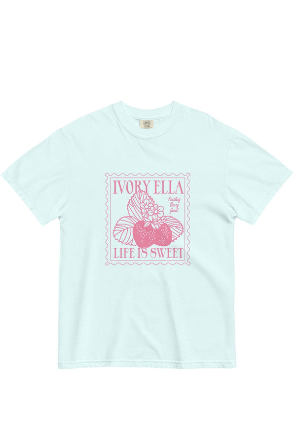 Life is Sweet Unisex Heavyweight T-shirt – Ivory Ella