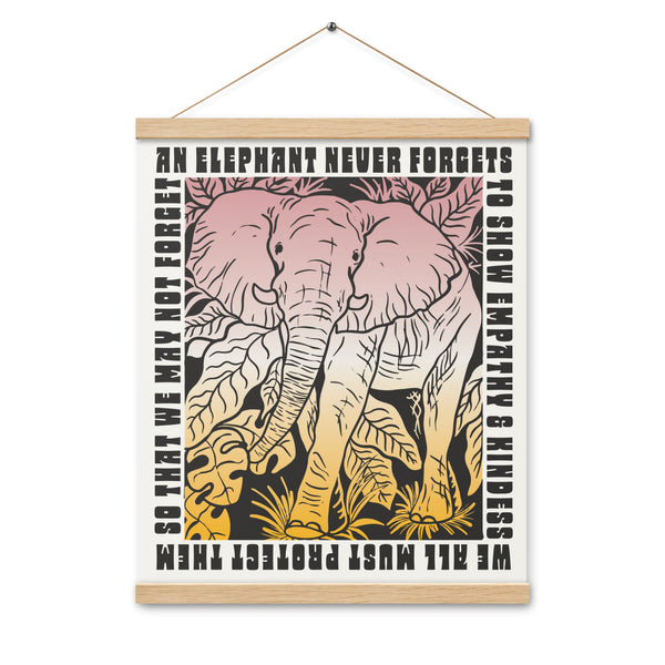 Never Forget Poster with Hangers – Ivory Ella