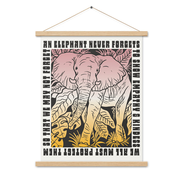 Never Forget Poster with Hangers – Ivory Ella